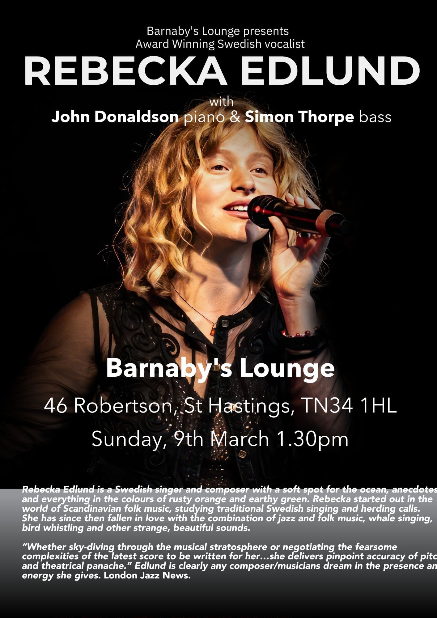 Barnaby’s Lounge | Address: 46 Robertson Street, Hastings. TN34 1HL